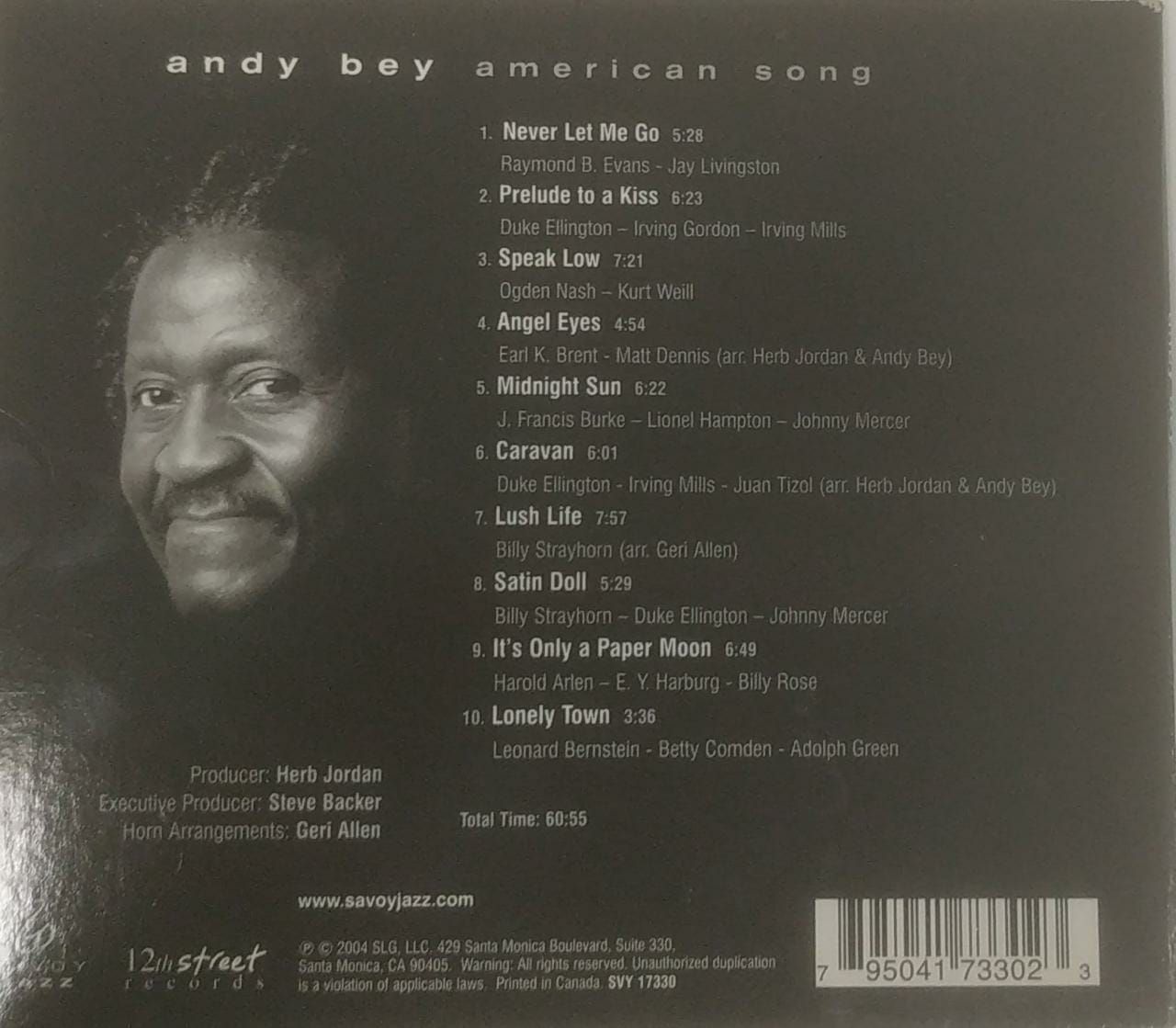 CD - Andy Bey – American Song ( Digipack ) - IMP - (CA ...