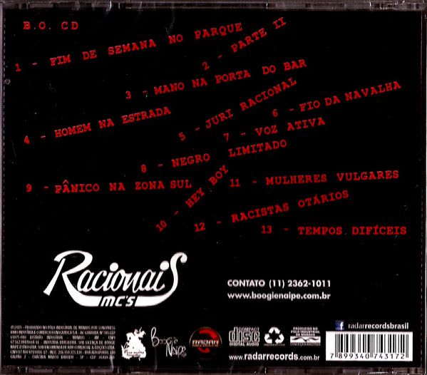 CD - Racionais MC's – Racionais Mc's (Novo Lacrado) - Colecionadores ...
