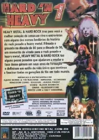 DVD - HARD' N' HEAVY VOL.01 - Vários Artistas - ( Lacrado ...