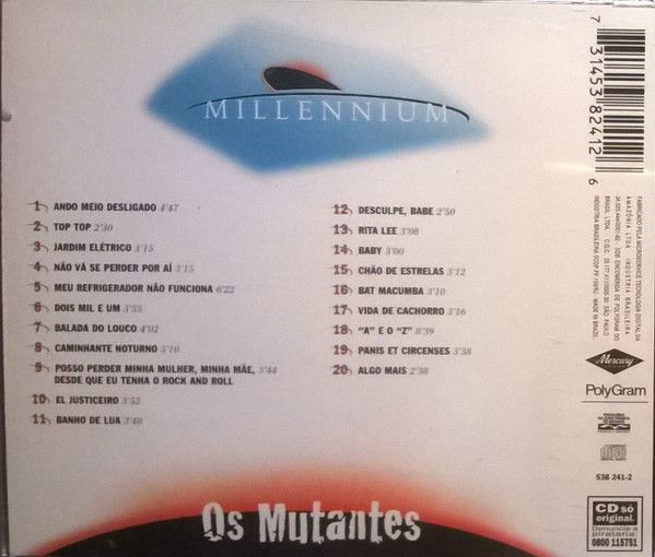CD - Os Mutantes – Millennium - 20 Músicas Do Século XX ...