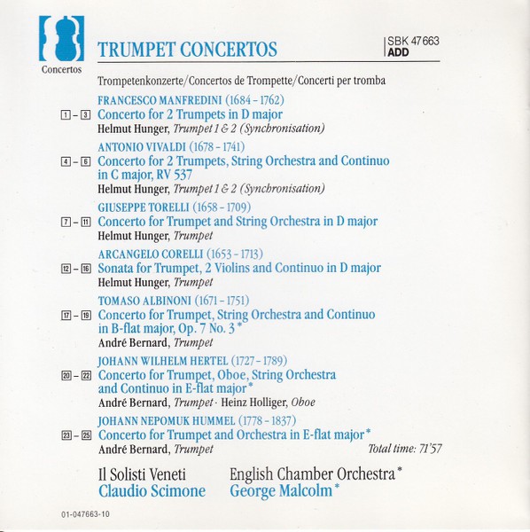 CD - Trumpet Concertos ( Vários Artistas ) - Colecionadores Discos ...