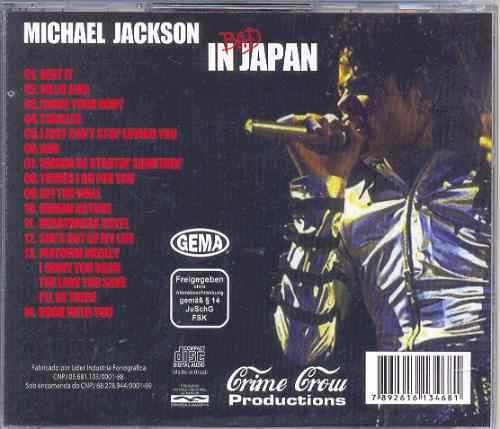 CD - Michael Jackson – Bad In Japan ( Bootleg) - Colecionadores Discos ...