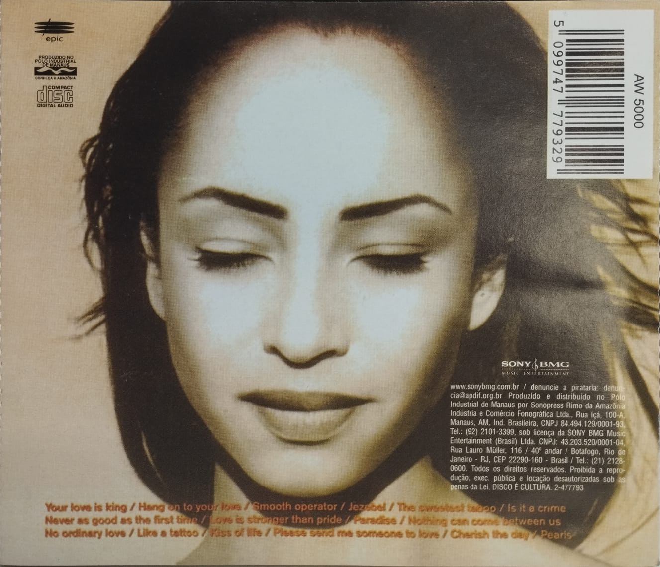 Sade - Colecionadores Discos - vários títulos em Vinil, CD, Blu-ray e DVD