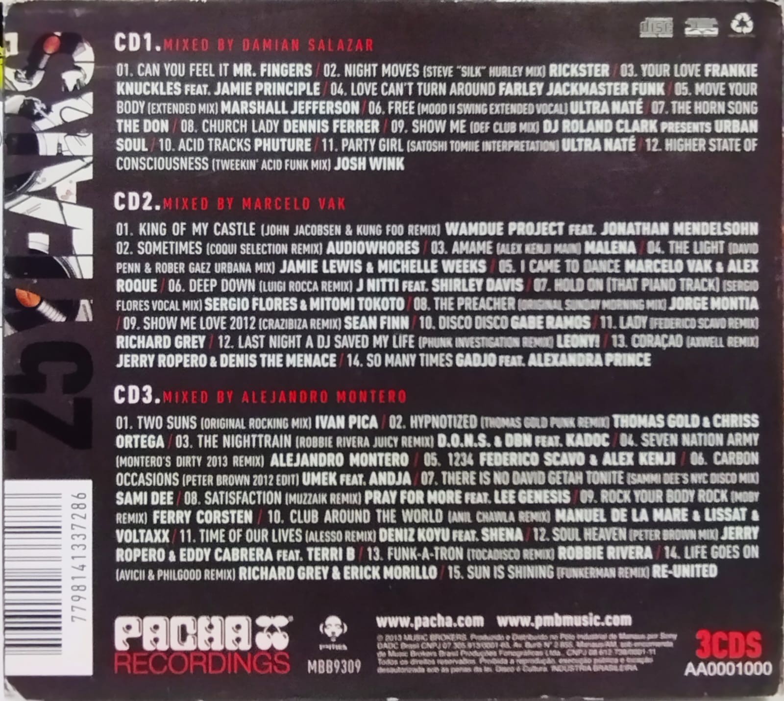 Pacha 1988-2013 - Colecionadores Discos - vários títulos em Vinil, CD ...
