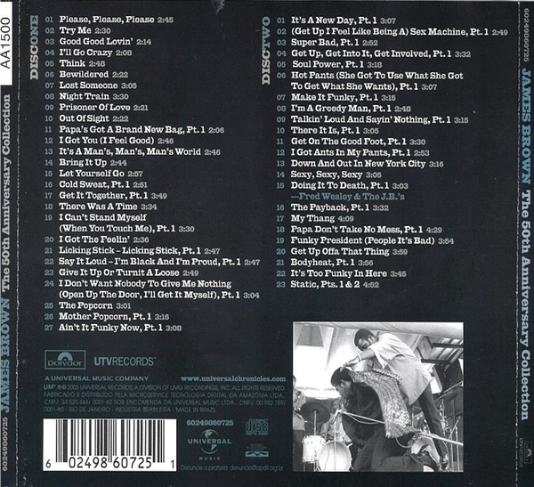 CD - James Brown – The 50th Anniversary Collection ( CD DUPLO ...