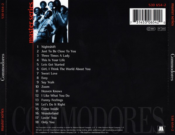 Commodores – Master Series - Colecionadores Discos - vários títulos em ...