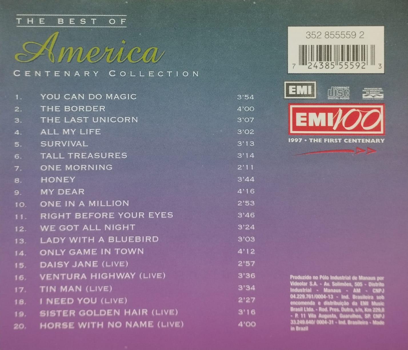 America - Colecionadores Discos - vários títulos em Vinil, CD, Blu-ray ...