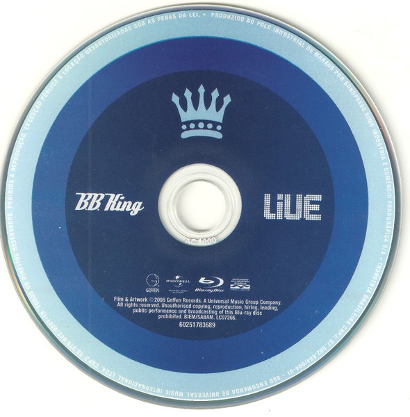 Blu-ray: B.B. King – Live - Colecionadores Discos - vários títulos em Vinil, CD, Blu-ray e DVD