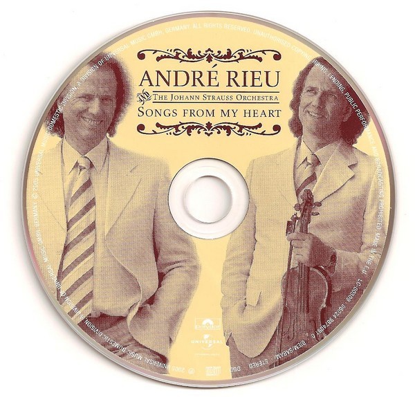 CD - André Rieu And The Johann Strauss Orchestra – Songs From My Heart ...
