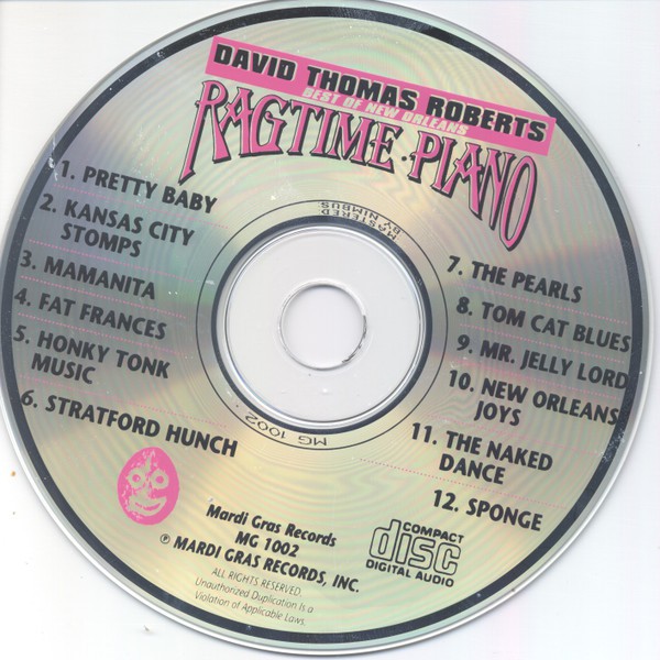 CD - David Thomas Roberts – Best Of New Orleans Ragtime Piano (Importa ...