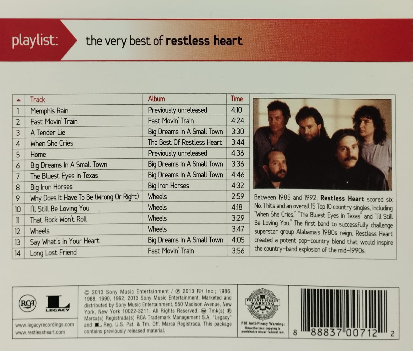 Restless Heart - Colecionadores Discos - vários títulos em Vinil, CD ...