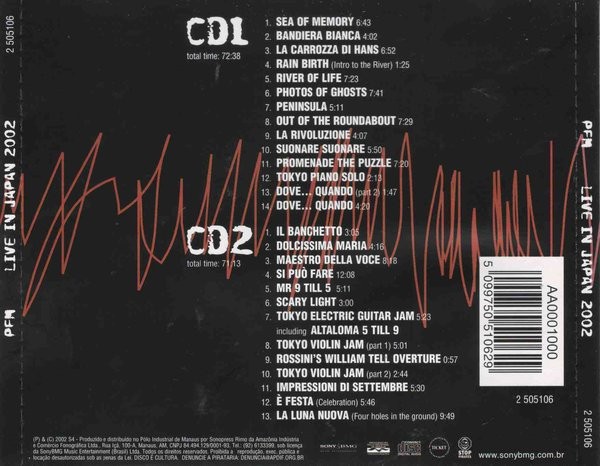 CD - PFM – Live In Japan 2002 ( CD DUPLO ) - Colecionadores Discos - vários títulos em Vinil, CD ...