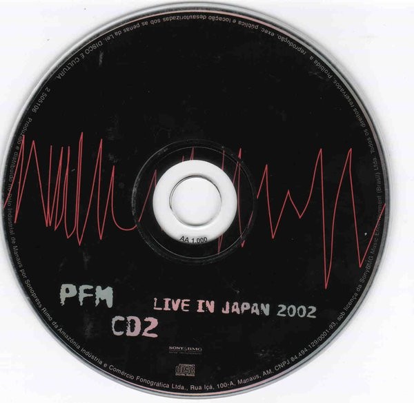 CD - PFM – Live In Japan 2002 ( CD DUPLO ) - Colecionadores Discos - vários títulos em Vinil, CD ...