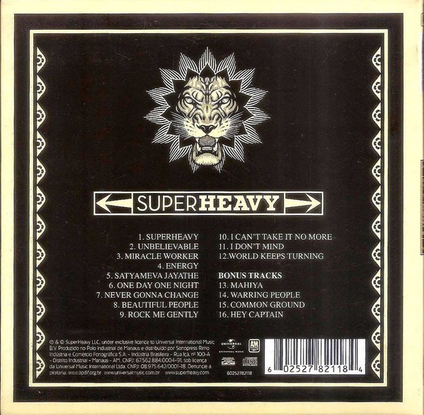 CD - SuperHeavy – SuperHeavy (Digipack) - Colecionadores Discos ...