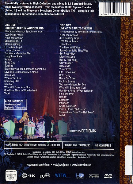 DVD - Jewel – The Essential Live Songbook ( Digipack ) - Colecionadores ...