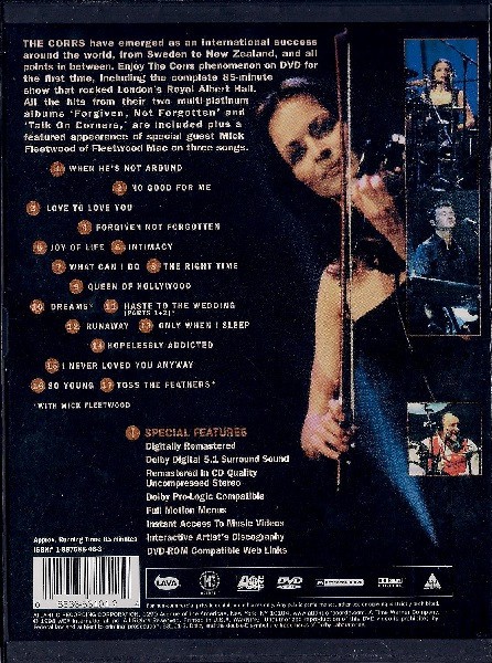 DVD - The Corrs – Live At The Royal Albert Hall - Colecionadores Discos ...