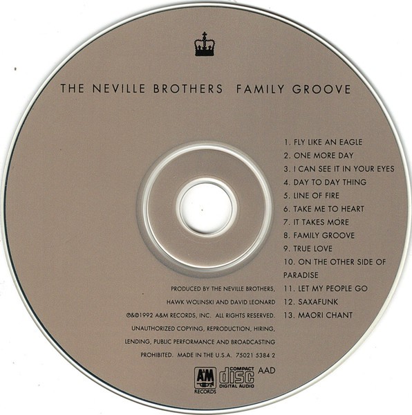 CD - The Neville Brothers – Family Groove - Colecionadores Discos ...