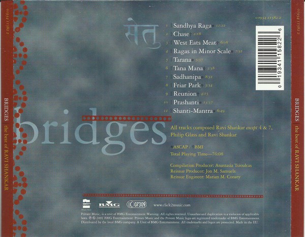 CD - Ravi Shankar – Bridges - The Best Of Ravi Shankar - Colecionadores Discos - vários títulos ...