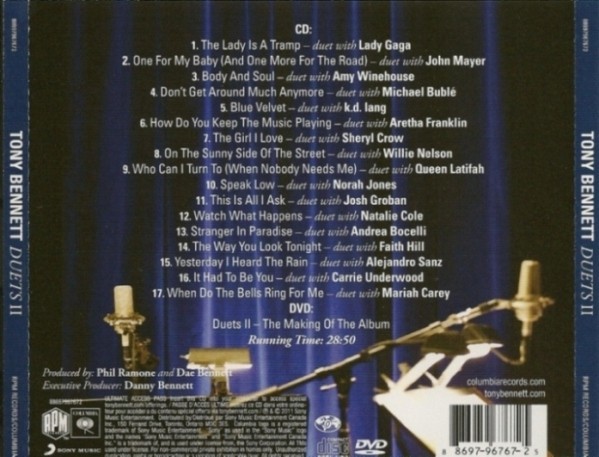 CD + DVD - Tony Bennett – Duets II - Colecionadores Discos - vários ...