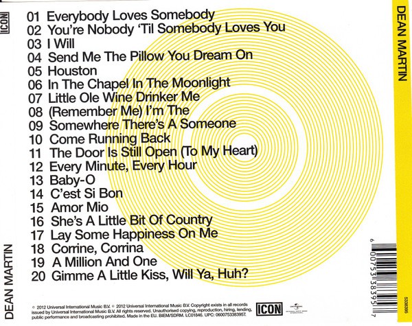 CD - Dean Martin – Icon - Colecionadores Discos - vários títulos em ...