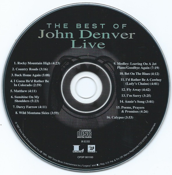 CD - John Denver – The Best Of John Denver Live (Importado ...
