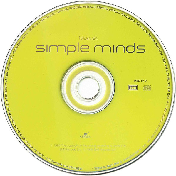 CD - Simple Minds – Néapolis - Colecionadores Discos - vários títulos em Vinil, CD, Blu-ray e DVD