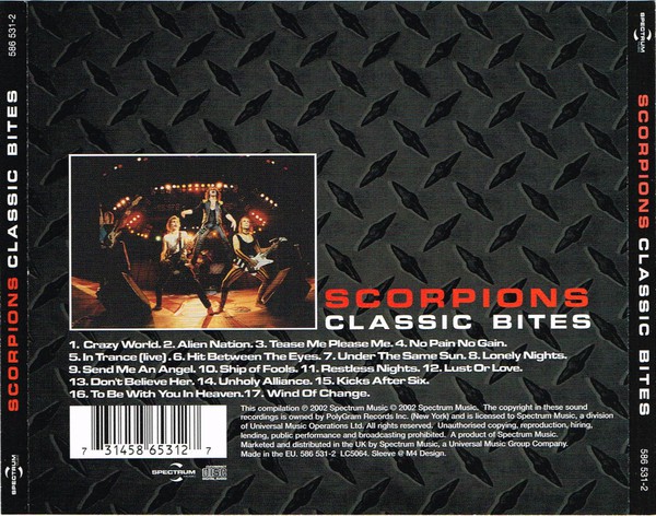 CD - Scorpions – Classic Bites - Colecionadores Discos - vários títulos ...