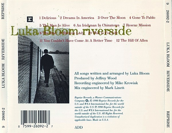 CD - Luka Bloom – Riverside ( Importado - USA ) - Colecionadores Discos ...