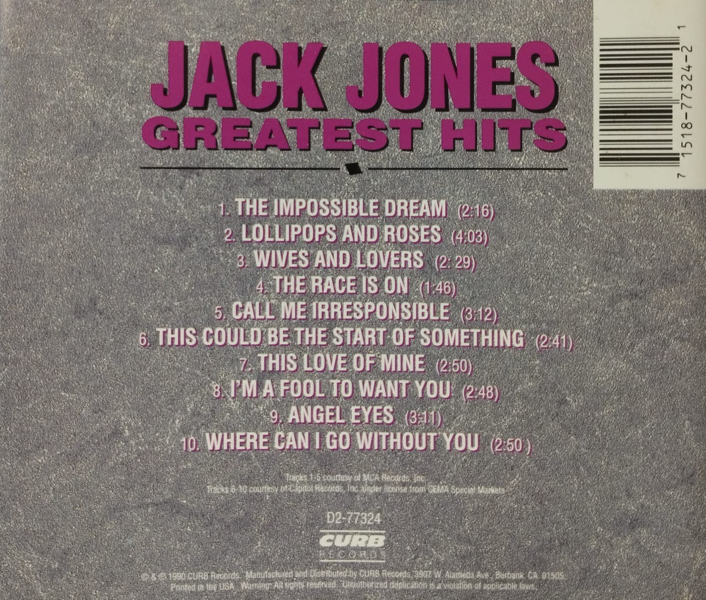 Jack Jones - Colecionadores Discos - vários títulos em Vinil, CD, Blu ...