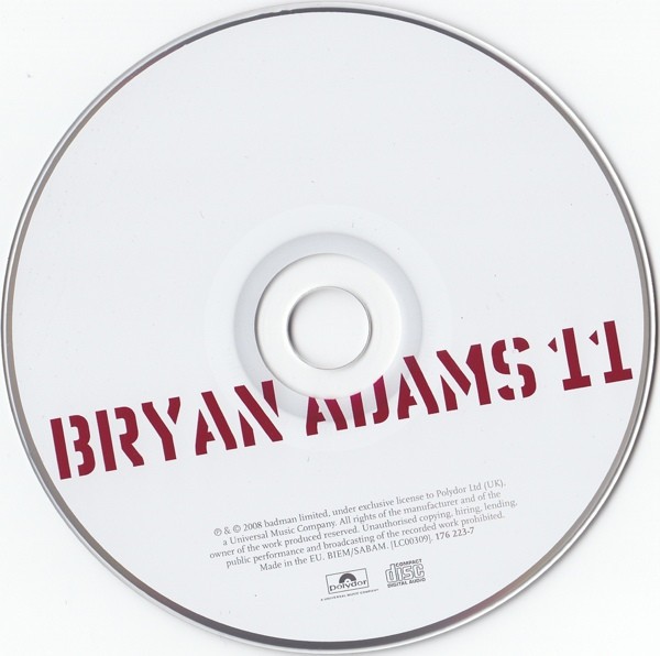 CD Bryan Adams – 11 - Colecionadores Discos - vários títulos em Vinil ...