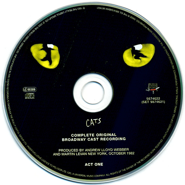 CD DUPLO Andrew Lloyd Webber – Cats: Complete Original Broadway Cast R ...