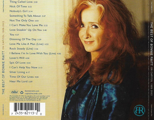 CD Bonnie Raitt – The Best Of Bonnie Raitt On Capitol 1989-2003 ...