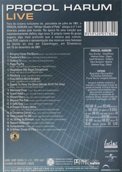 Procol Harum – Live - Colecionadores Discos - vários títulos em Vinil ...