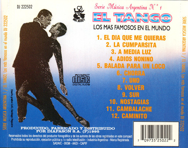 CD El Tango: Los Mas Famosos En El Mundo ( Vários Artistas ...