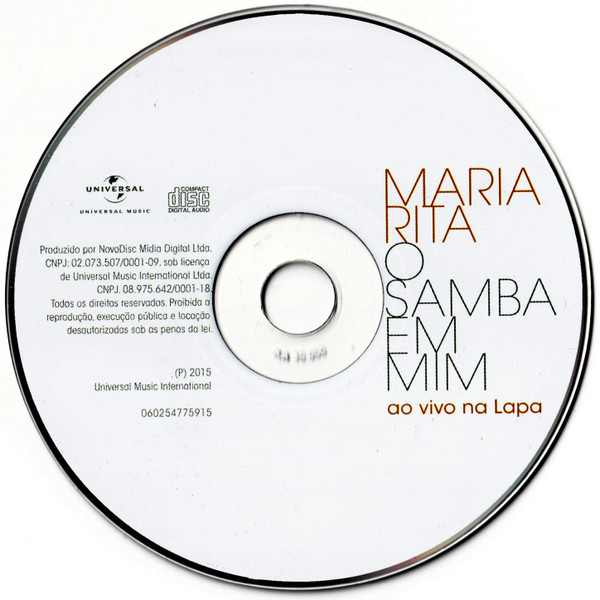 DVD Maria Rita – O Samba Em Mim Ao Vivo Na Lapa - Colecionadores Discos ...