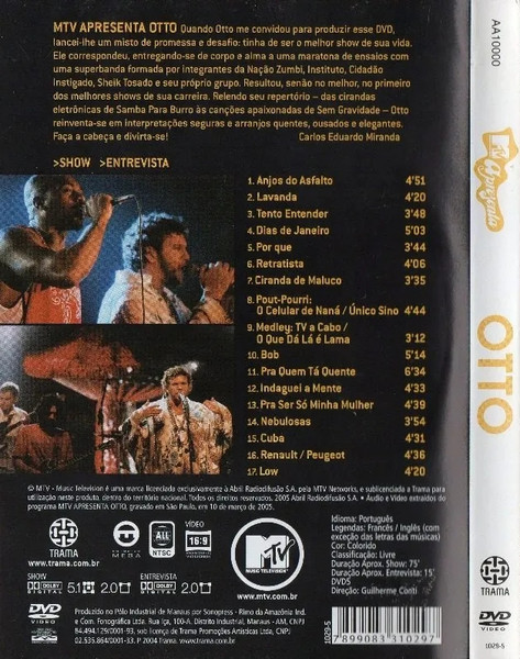 DVD Otto – MTV Apresenta Otto - Colecionadores Discos - vários títulos ...