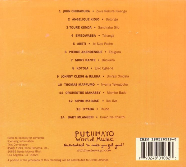 CD Putumayo Presents : The Best Of World Music - African ( Vários Arti - Colecionadores Discos ...