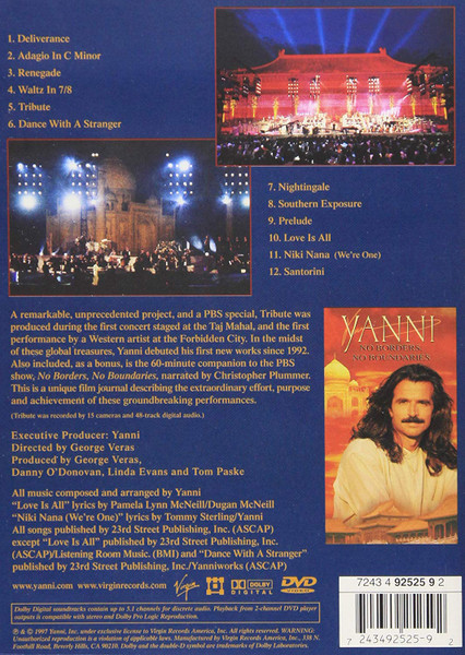 DVD Yanni – Tribute - Colecionadores Discos - vários títulos em Vinil, CD, Blu-ray e DVD