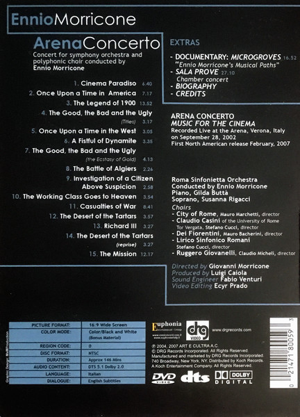 DVD Ennio Morricone – Arena Concerto - Colecionadores Discos - vários ...