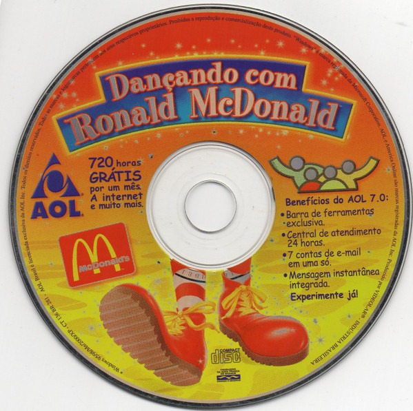 CD Ronald McDonald – Dançando Com Ronald McDonald - Colecionadores ...