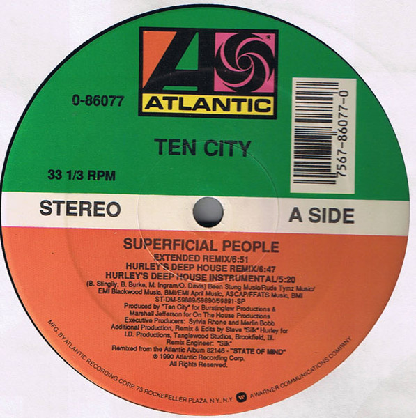 Ten City – Superficial People - Colecionadores Discos - vários títulos ...