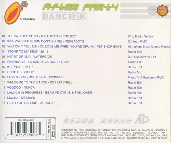 CD O+ Apresenta After Party - Vários Artistas - Colecionadores Discos ...