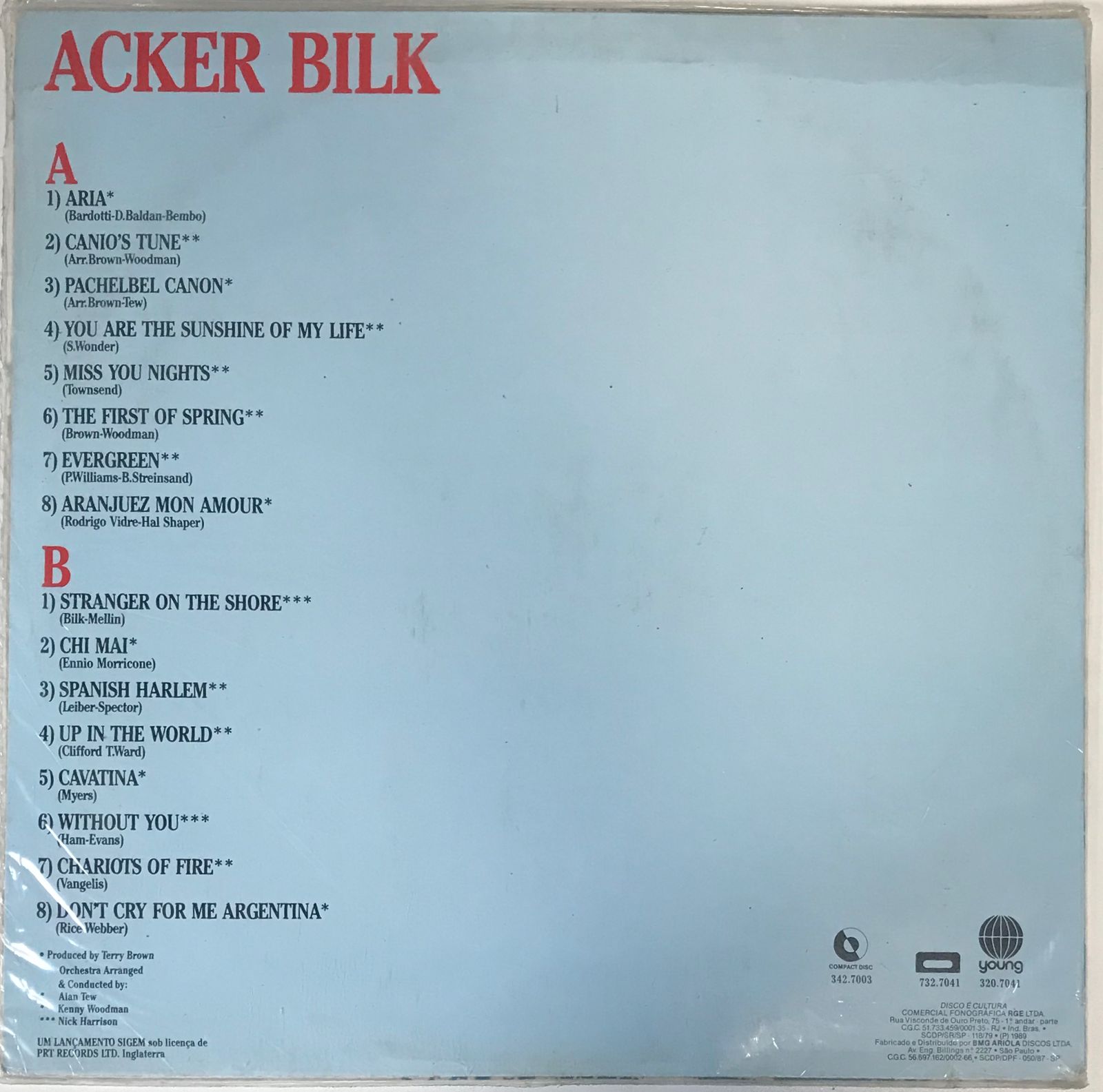 LP Acker Bilk – The Best Of Acker Bilk His Clarinet & Strings (LACRADO ...