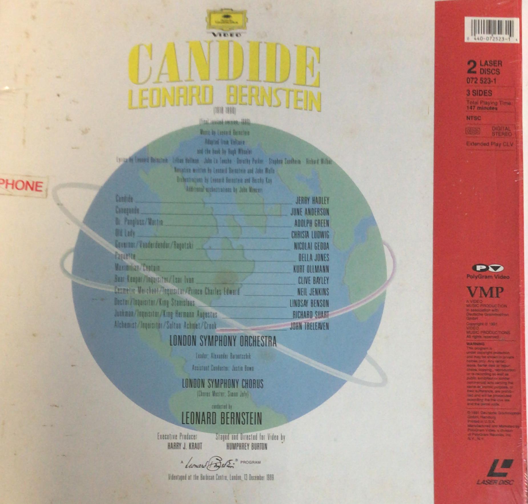 LD CANDIDE LEONARD BERNSTEIN ( Vários Artistas ) - (Lacrado ...