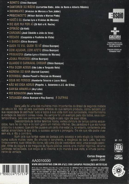 Nara Leão – Programa Ensaio 1973 - Colecionadores Discos - vários títulos em Vinil, CD, Blu-ray ...