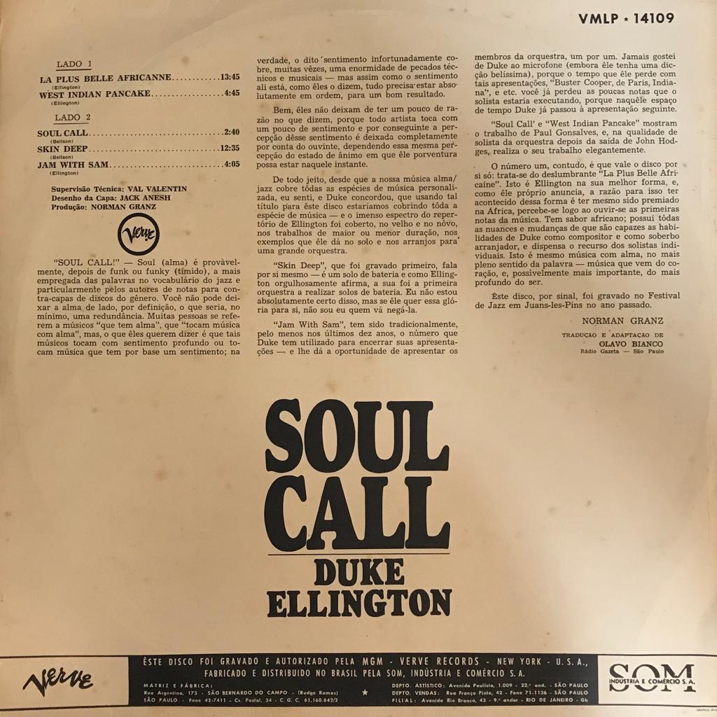 LP - Duke Ellington – Soul Call - Colecionadores Discos - vários ...