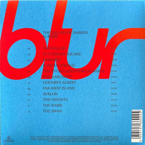 CD - Blur – The Ballad Of Darren (LACRADO) - Colecionadores Discos ...