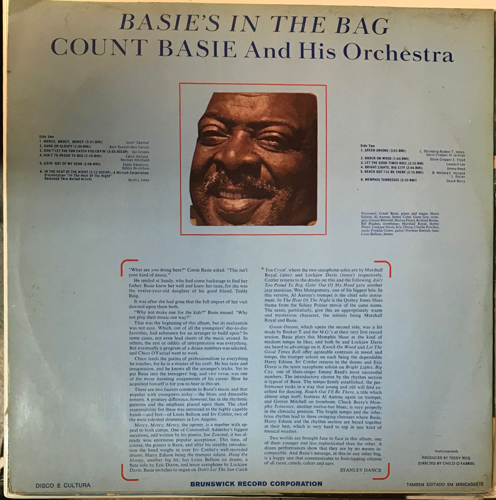 LP - Count Basie e sua orquestra * –Basie's In The Bag - Colecionadores Discos - vários títulos ...