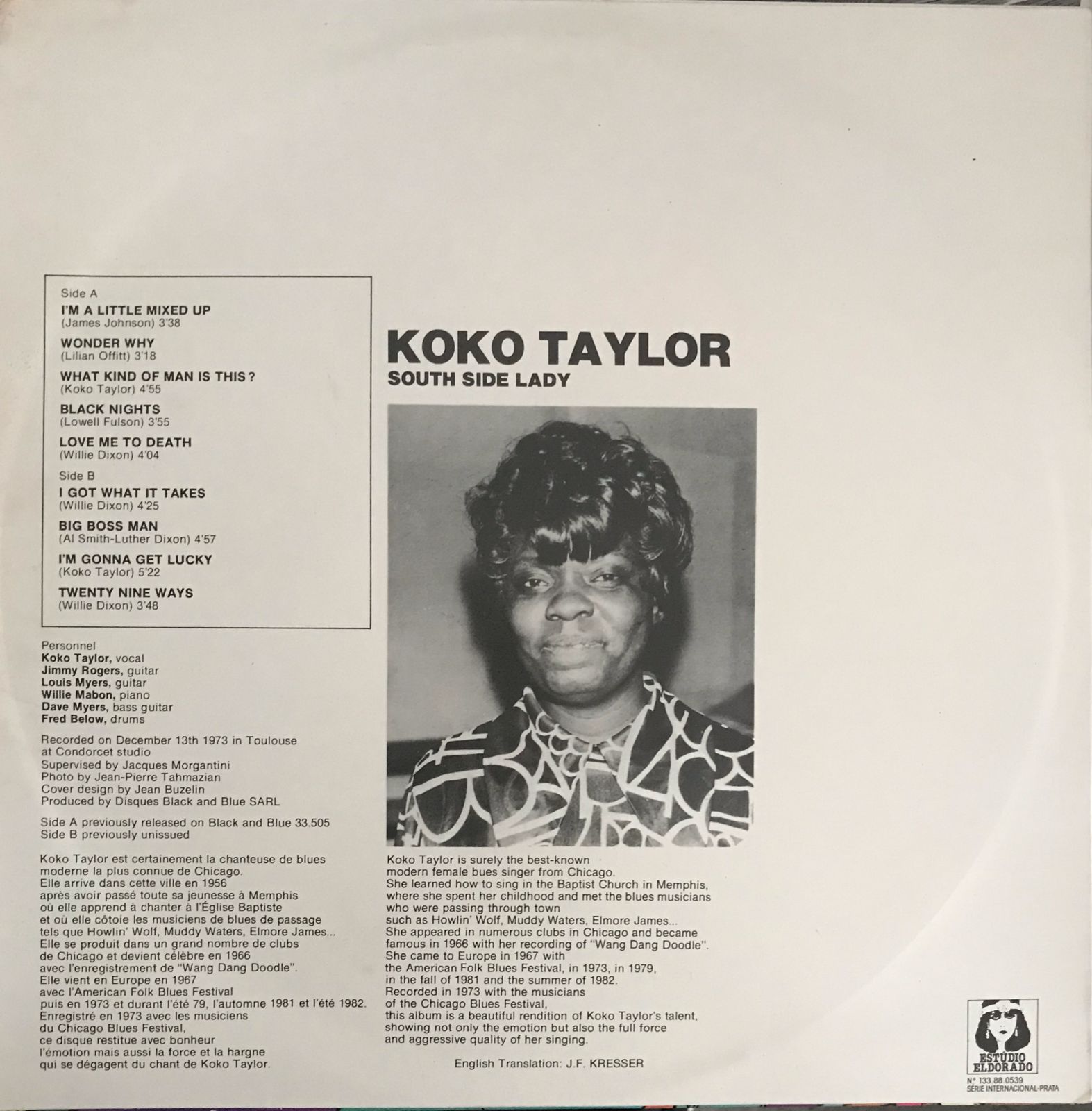LP - Koko Taylor – Southside Lady - Colecionadores Discos - vários ...