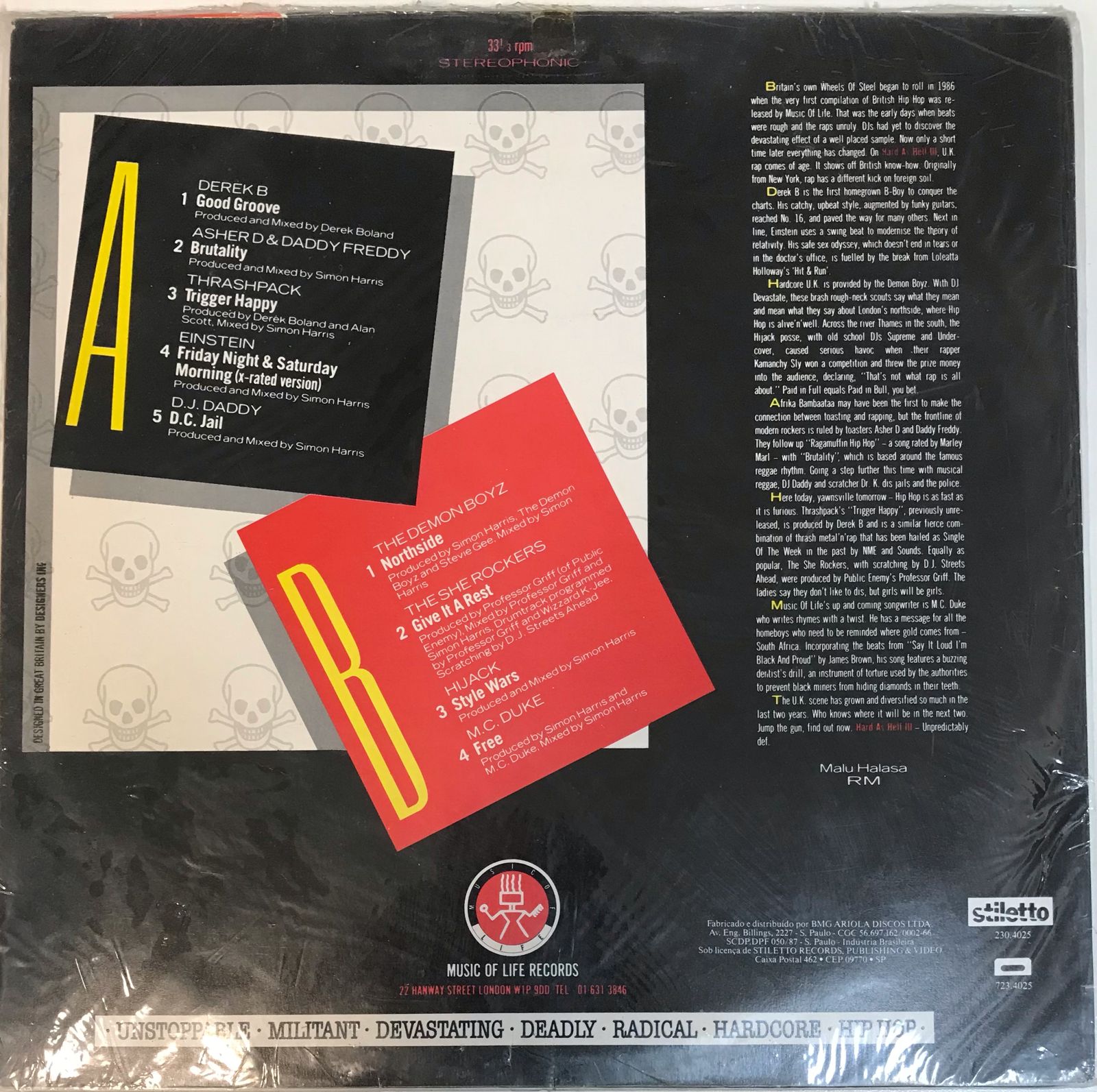 LP - HARD AS HELL VOLUME 3 - VÁRIOS ARTISTAS - Colecionadores Discos - vários títulos em Vinil ...